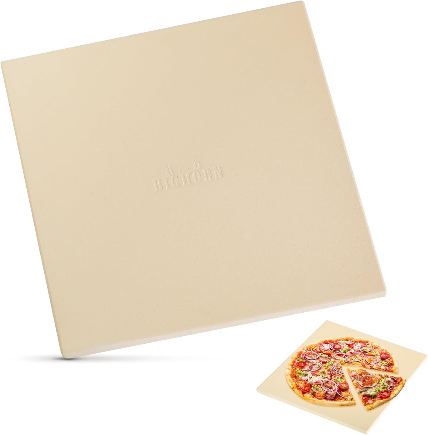 Pizza Stone 12/16in | Cordierite for Crispy Pizza